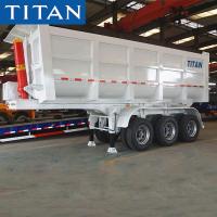 China 50/60 ton 3 axle u shape 20 /30 cubic tipper trailer dump semi trailer for sale