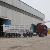 China 50/60 ton 3 axle u shape 20 /30 cubic tipper trailer dump semi trailer for sale