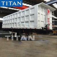 China TITAN 2 axles 50 / 60 / 70ton  tipper trailer Dump Truck Trailer for sale