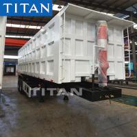 China TITAN 2 axles 50 / 60 / 70ton  tipper trailer Dump Truck Trailer for sale