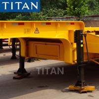 China TITAN 120t Detachable Gooseneck Deck Semitrailer Goose Neck Trailer for sale
