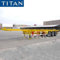 China TITAN 2 or 3 Axles 40FT Skeleton Semi Trailer for Container Transportation for sale