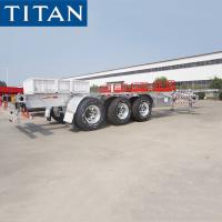 China TITAN 45FT Aluminum Alloy Shipping Container Skeleton/Skeletal Semi Trailer for sale