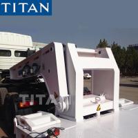 China TITAN Front Loader Gooseneck Lowbed Trailer for sale