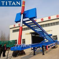 China TITAN front lifting 40 foot container tipping chassis semi trailer for sale for sale