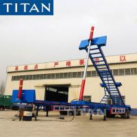 China TITAN front lifting 40 foot container tipping chassis semi trailer for sale for sale