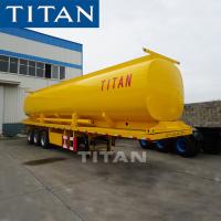 China TITAN 30-45cbm road fuel gasoline transport tanker trailers for sale for sale