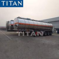 China TITAN 30000-40000L stainless steel tank milk tanker semi trailer for sale for sale