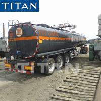 China TITAN 30-50cbm bitumen heater fuel petrol tanker semi trailer for sale for sale