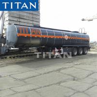 China TITAN 30-50cbm bitumen heater fuel petrol tanker semi trailer for sale for sale
