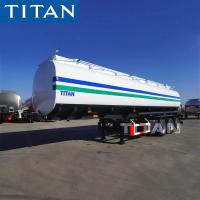 China 3 axles 54000lts aluminum tanker trailer with European system for sale