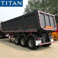 China TITAN 30/35 Cubic Meters rock dumper Tipping Trailer dump truck for sale for sale