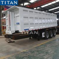 China TITAN 3 Axle 35CBM ET U shape dump trailer / heavy duty utility trailer for sale