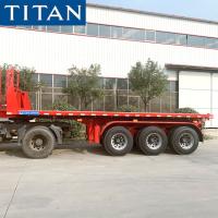 China TITAN 20/40ft container dump tipper chassis semi trailer for sale for sale