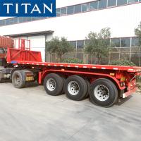 China TITAN 20/40ft container dump tipper chassis semi trailer for sale for sale