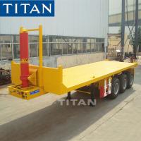 China TITAN 20/40ft container dump tipper chassis semi trailer for sale for sale