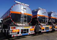 China TITAN 30000-60000 liters stainless steel oil tanker truck trailers for sale for sale