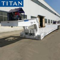China TITAN 80/90 ton detachable gooseneck mining lowboy trailers for sale for sale