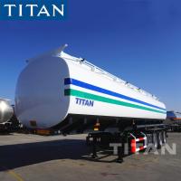 China TITAN 30000-60000 liters fuel transport petrol tanker trailers for sale for sale