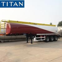 China TITAN 30/35cbm fuel tanker monoblock semi trailer manufacturers for sale