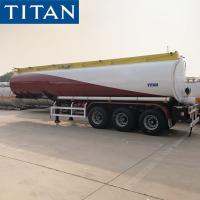 China TITAN 30/35cbm fuel tanker monoblock semi trailer manufacturers for sale