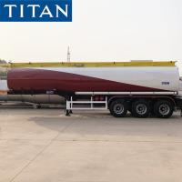 China TITAN 30/35cbm fuel tanker monoblock semi trailer manufacturers for sale