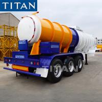 China TITAN 19/20cbm chemical acid fuel tanker semi trailers for sale for sale