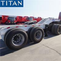 China TITAN 3 axles 100 ton  military lowboy trailer for sale  with dolly for sale