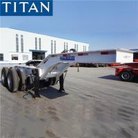 China TITAN 3 axles 100 ton  military lowboy trailer for sale  with dolly for sale