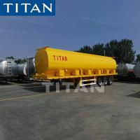 China TITAN 3 axle monoblock petroleum diesel tanker trailers for sale for sale