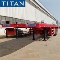 China TITAN 3 axle 20/40ft shipping container trailer manufacturers for sale
