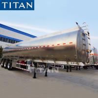 China 36000ltr and 40000ltr aluminum alloy fuel tanker trailer-TITAN for sale