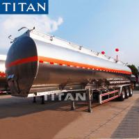 China 36000ltr and 40000ltr aluminum alloy fuel tanker trailer-TITAN for sale