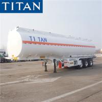 China Stainless steel liquid diesel oil storage Fuel Tanker Semi Trailer for sale