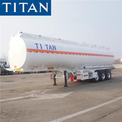 China Stainless steel liquid diesel oil storage Fuel Tanker Semi Trailer for sale