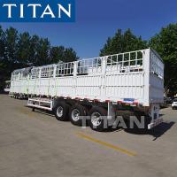 China 3 axle 40ft fences cargo high side semi trailer for sale near me for sale