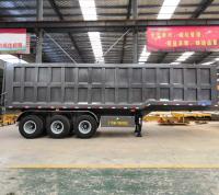 China Tri axle 70/80 tons hydraulic dump tipper truck trailer for Ghana for sale