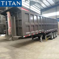 China Dump Tipper Tipping Truck Trailer with Hydraulic Cylinder for Zambia for sale