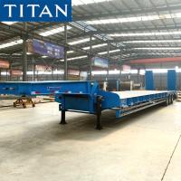 China Heavy Haul Tri Axle 60/80 Tons Low Deck Lowbed Trailer for Senegal for sale
