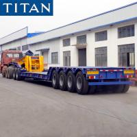 China Hydraulic Multi Axle 150T RGN Mining Lowboy Trailer with Dolly for sale