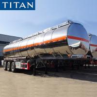 China 3 Axle 45000 Liters Aluminum Fuel Diesel Tank Trailer for sale