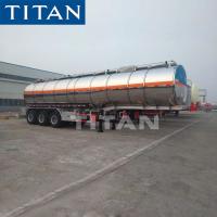 China 3 Axle 45000 Liters Aluminum Fuel Diesel Tank Trailer for sale