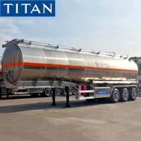 China 3 Axle 36000L Aluminium Fuel Tanker Trailer for Sale for sale