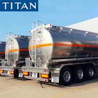 China 3 Axle 36000L Aluminium Fuel Tanker Trailer for Sale for sale