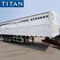 China Fence truck trailer 60 ton cargo semi trailer stake type for africa market for sale