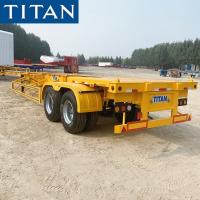 China Multi Function Skeletal Skeleton Semi Trailer 40ft Container Chassis for Sale for sale