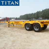 China Multi Function Skeletal Skeleton Semi Trailer 40ft Container Chassis for Sale for sale