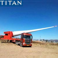 China Wind Turbine Tower Transport with Balde Rotor Adapter Windmill Blade Trailer for sale