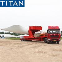 China Wind Turbine Tower Transport with Balde Rotor Adapter Windmill Blade Trailer for sale