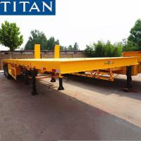China Multi Types of Extendable Flatbed Trailer Telescopic Trailer for Sale for sale